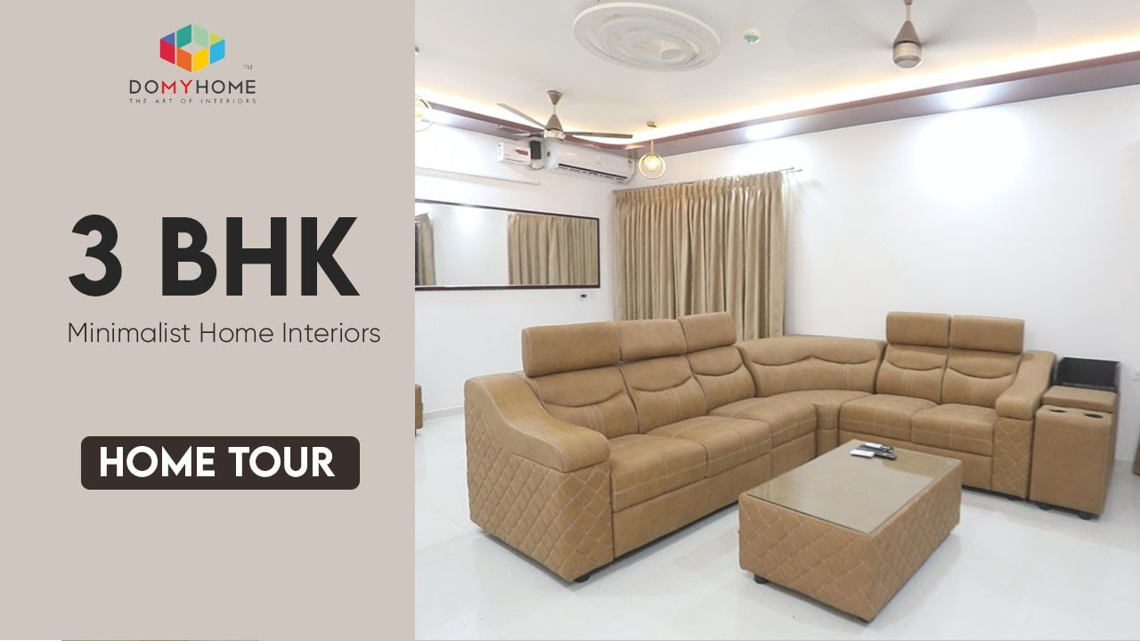 3BHK Home Tour | Minimalist Home Interior Design | Designed By - Do My ...