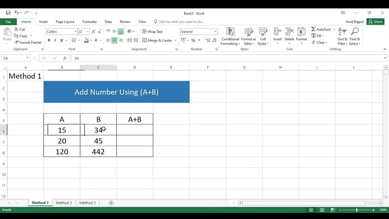 How To Add Numbers In Excel With Example Basic Way YouTube how-to-add-numbers-in-excel-with-example-basic-way-youtube
