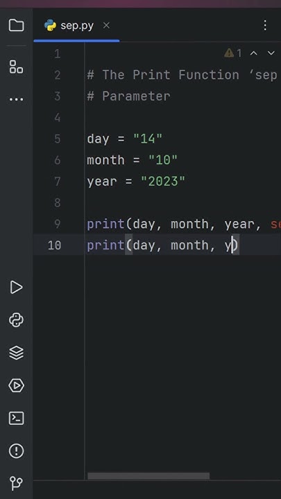 The Print Function Sep Parameter Python Coding Pythonprogramming Pythonshorts Python3