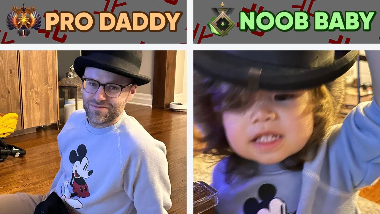 Northernlion flexes his professional dadding tech on his daughter - YouTube