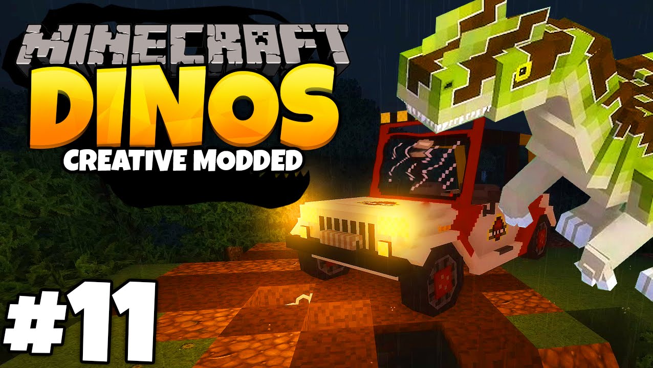 DILOPHOSAURUS EXHIBIT | Minecraft Dinosaurs (Part 11) - YouTube