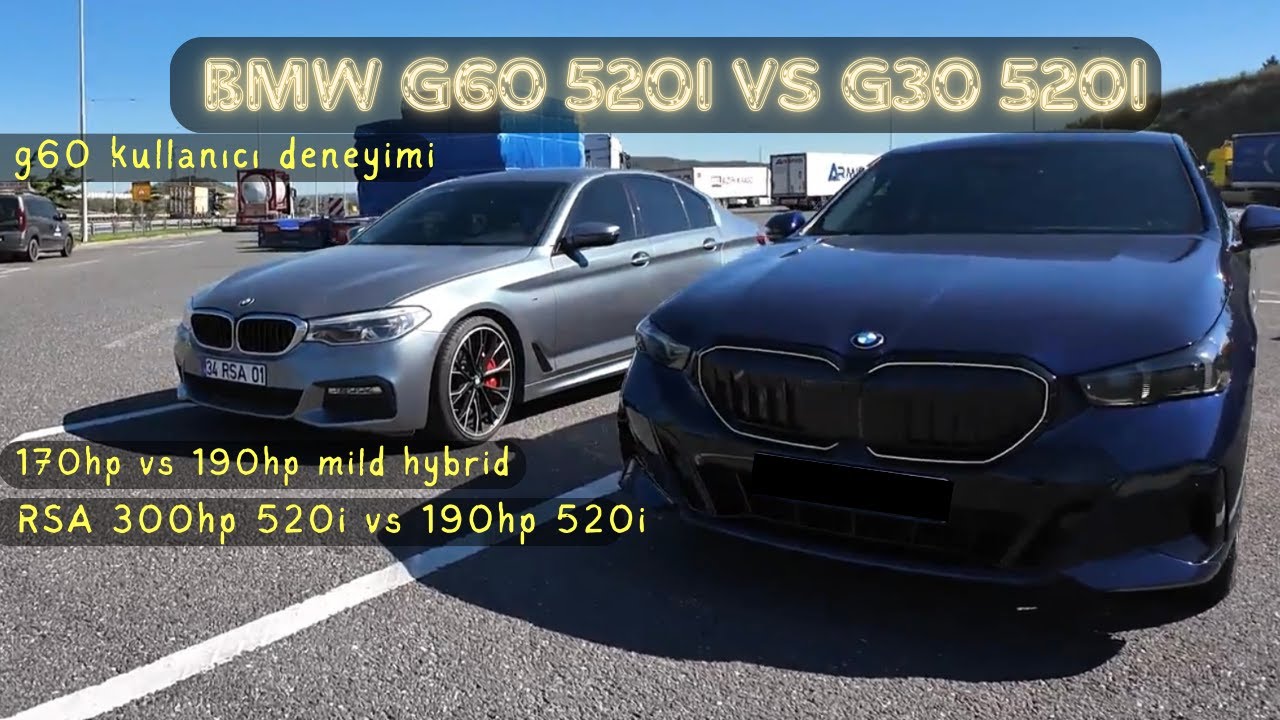 BMW G60 520i vs G30 520i rolling (stock vs @RSAMotorsports Tune ) | G60 ...