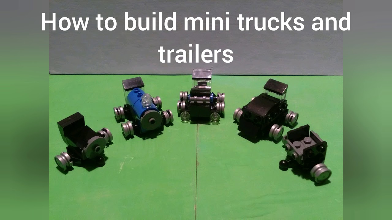 How to build 3 mini trucks and trailers - YouTube
