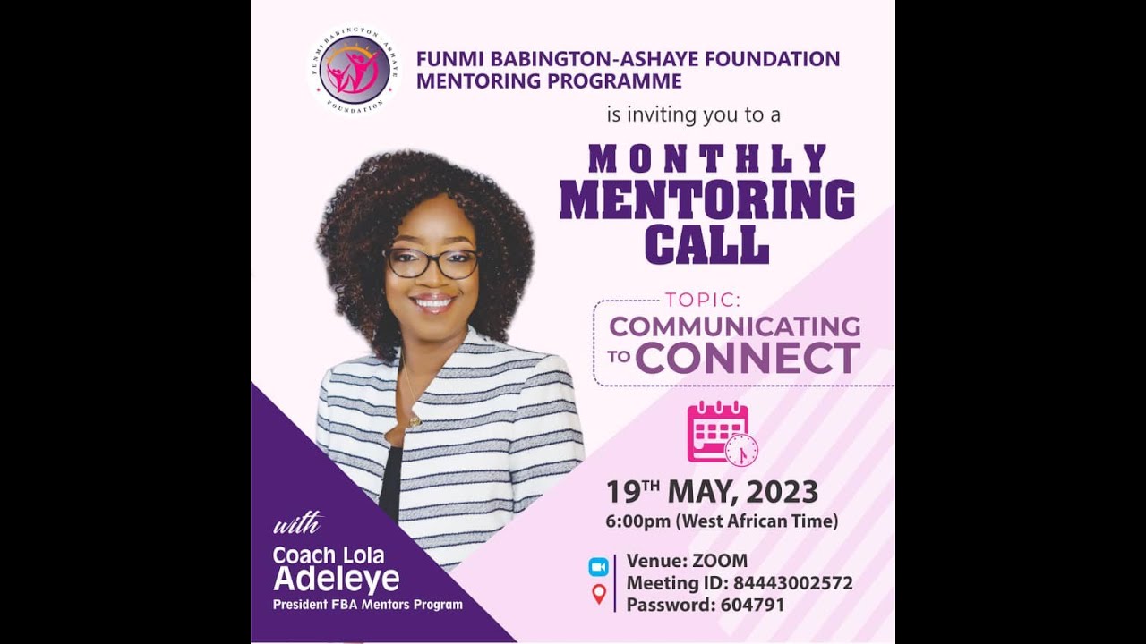 FBA FOUNDATION MONTHLY MENTORING CALL - COMMUNICATING TO CONNECT - YouTube