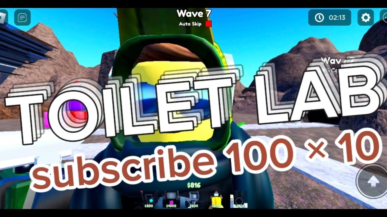 Toilet Lab #roblox toilet tower defense - YouTube