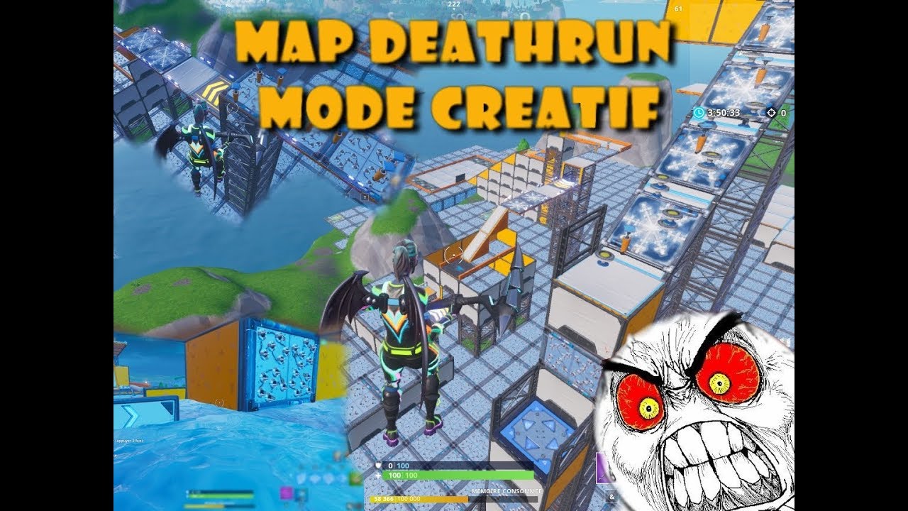 DEATHRUN MAP FORTNITE - MODE CREATIF - YouTube
