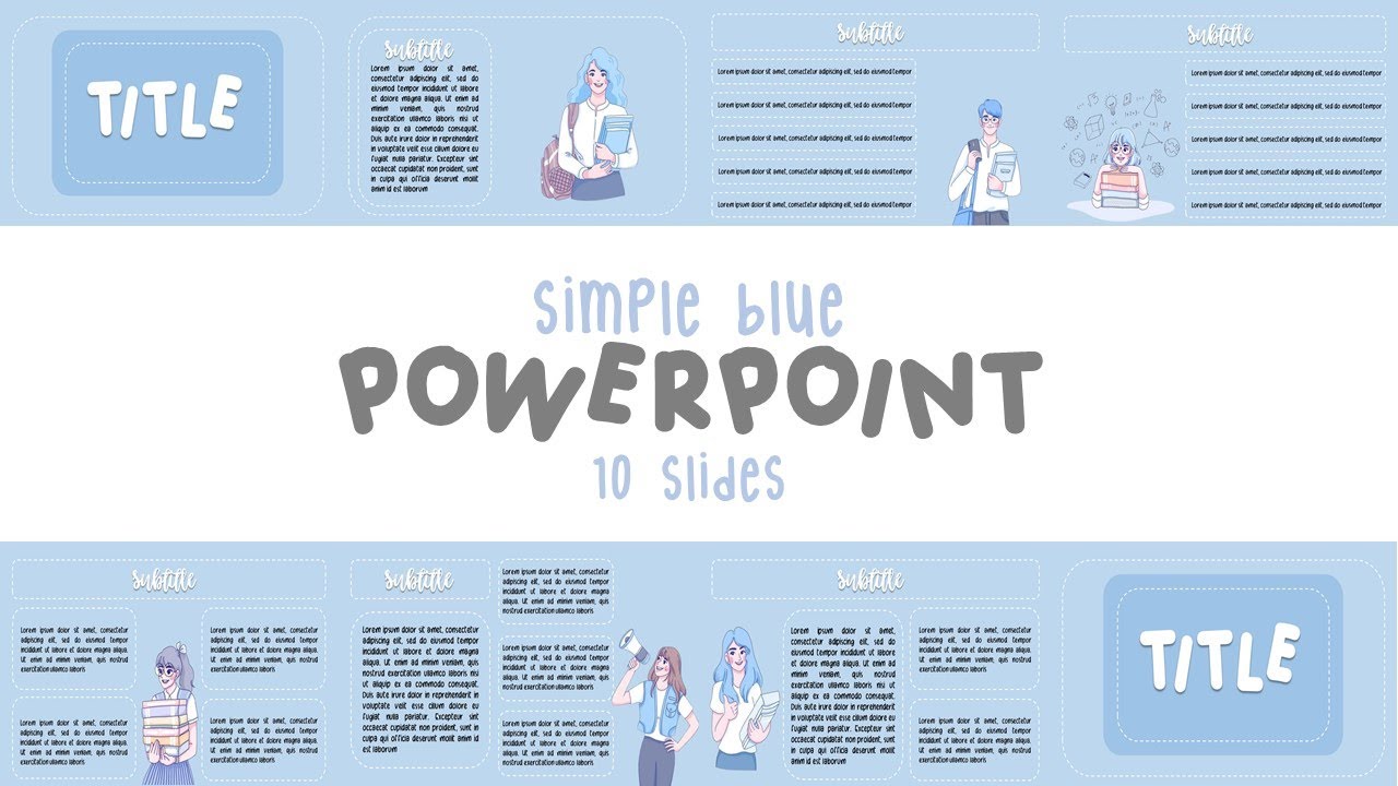 Simple Pastel Blue PPT | Premium Tutorial | Morph l PPT#67.2 - YouTube