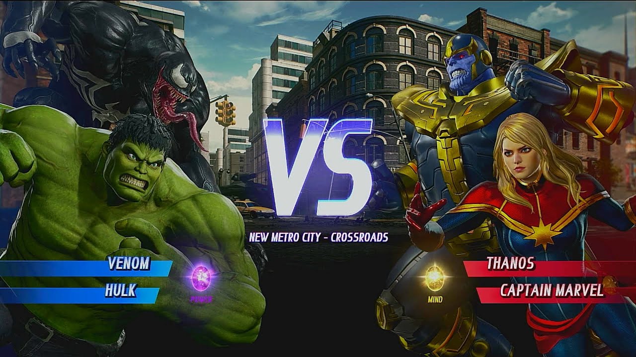 Avengers assemble! Hulk smash Thanos & Captain marvel | Marvel vs ...