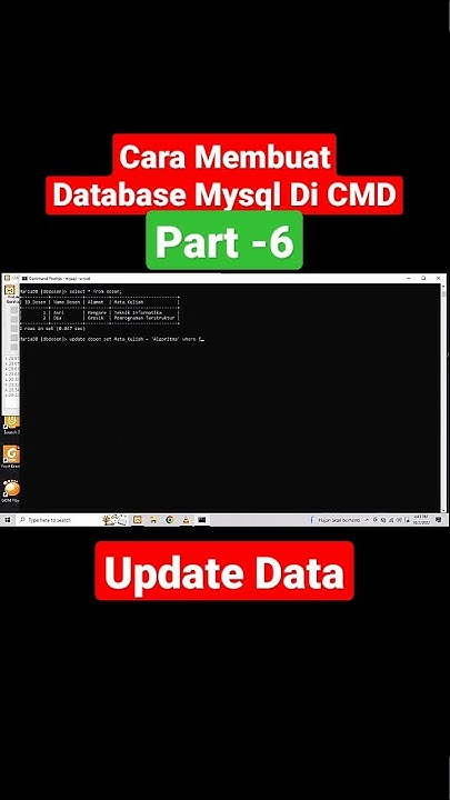 Cara Membuat Database Mysql di CMD Part 6 #mengareit #shorts #mysql #database - YouTube