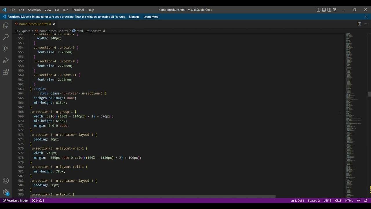 home brochure html Visual Studio Code - YouTube