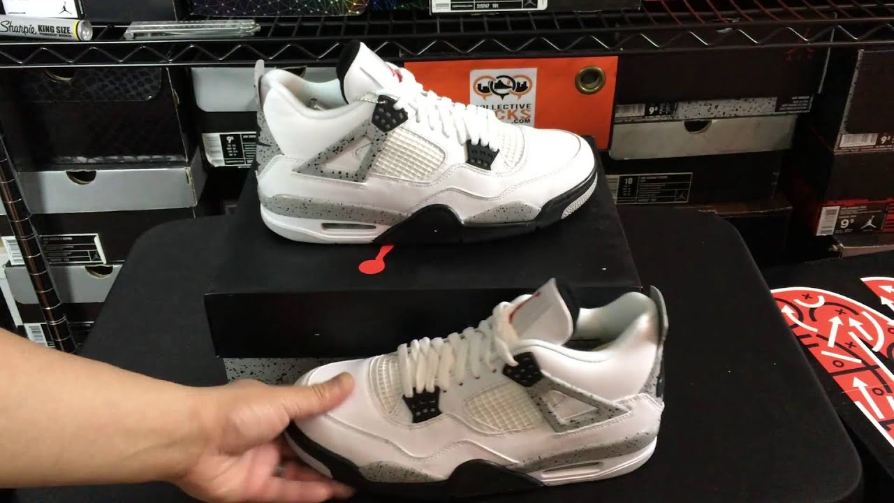 Air Jordan Cement 4 Retro From Restock - YouTube