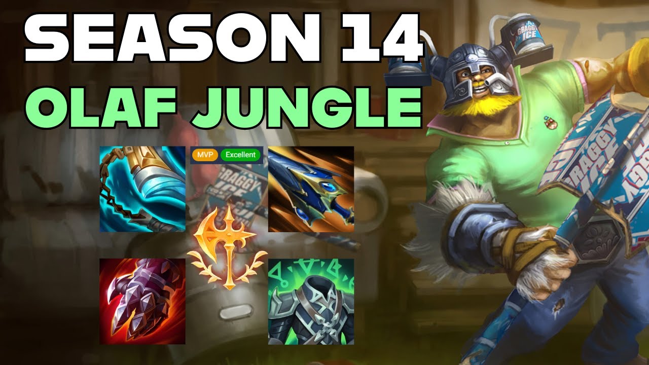 OLAF JUNGLE IS UNSTOPPABLE! HARD CARRY YOUR GAMES IN SEASON 14 | League ...