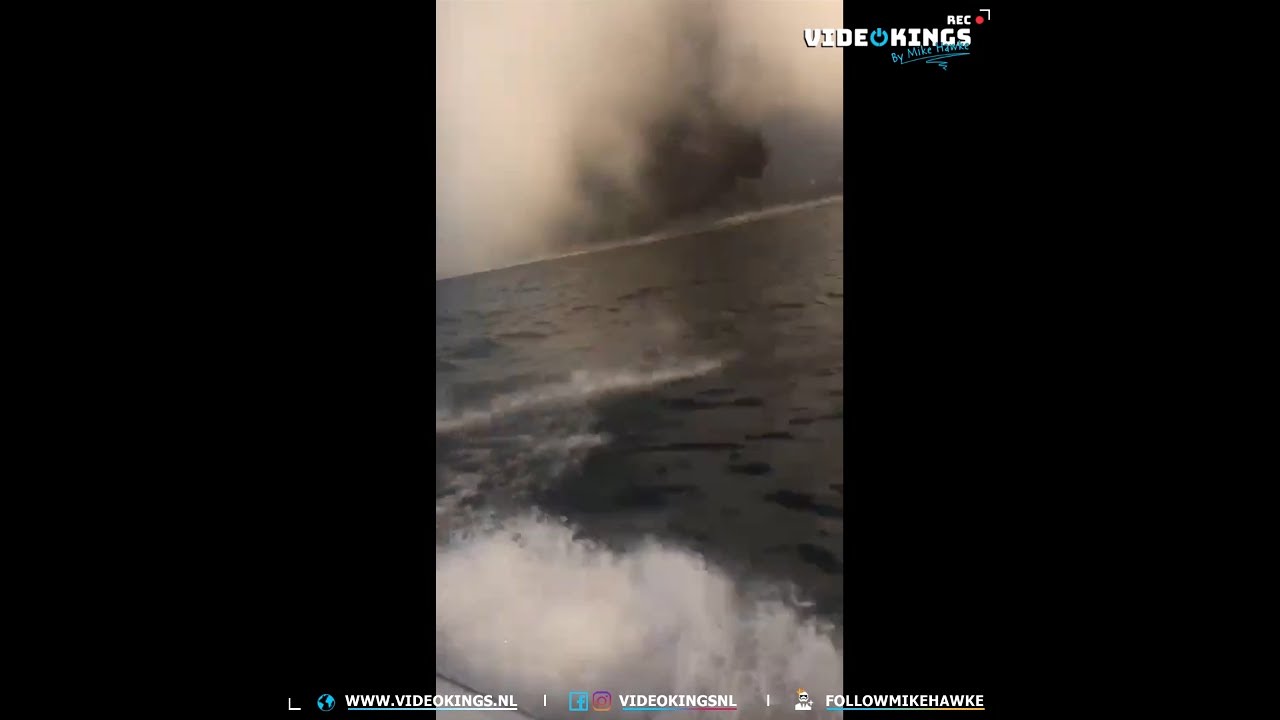 Massive explosion followed by heavy shock wave in Beirut, Lebanon. (II ...