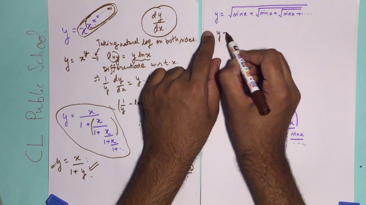 Differentiation questions of infinite series pattern type - YouTube