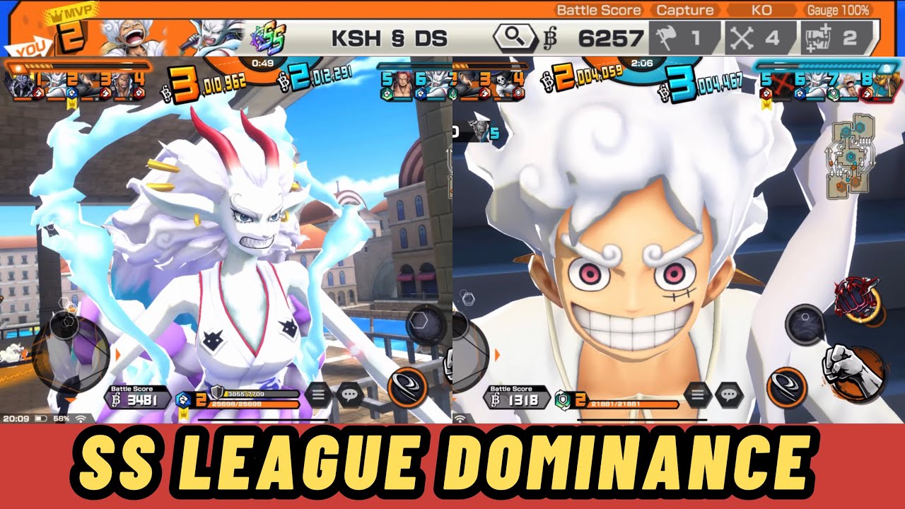 🌐 Meta-Killing Duo! Gear 5 Luffy & Hybrid Yamato Dominate SS League ...