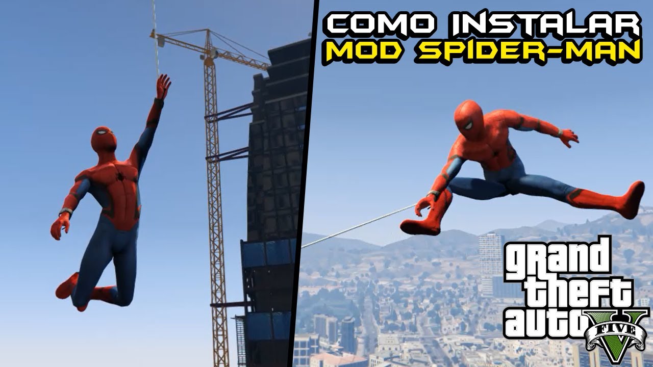 Como Baixar e Instalar o Mod do Homem Aranha no GTA V (The Spiderman ...