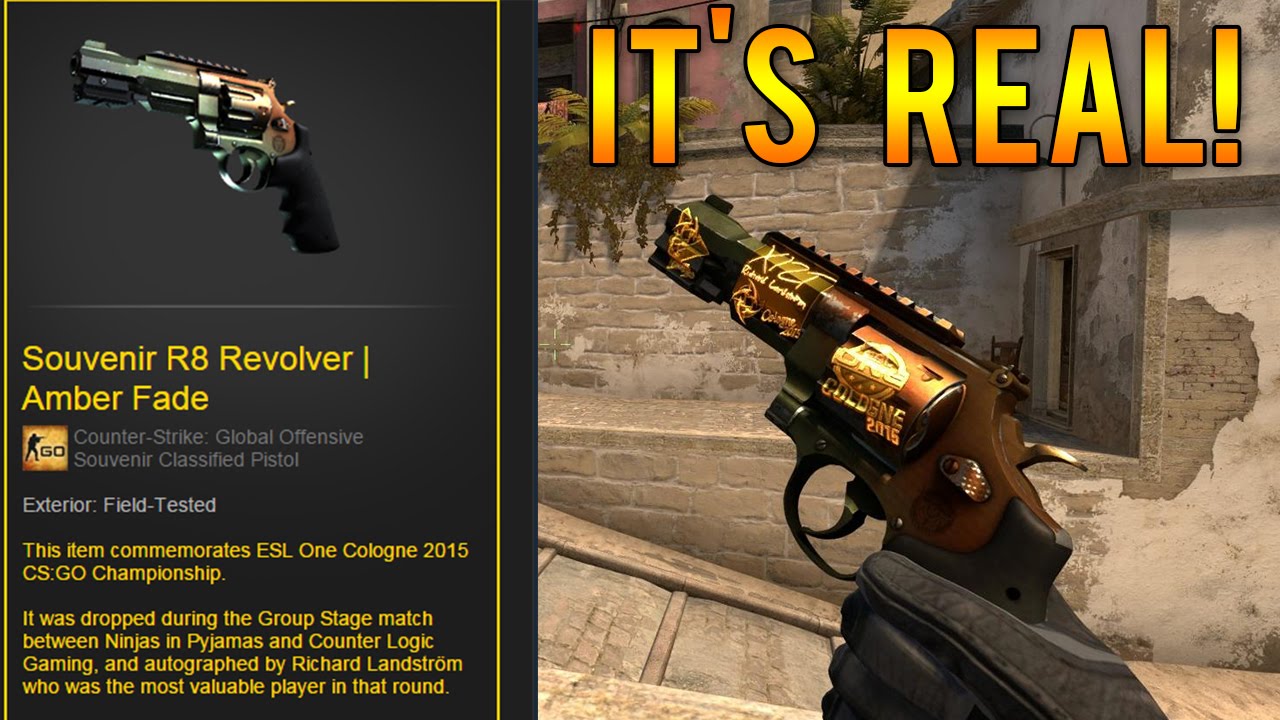 CS GO - Souvenir R8 Revolver Amber Fade IS REAL! - YouTube