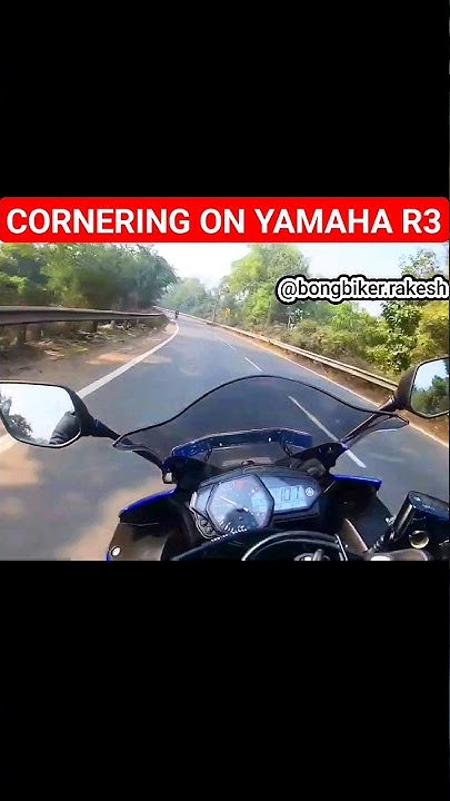 CORNERING ON YAMAHA R3 #yamaha #bike #bikelover #dragrace #superbike #motovlog #viral #shorts ...