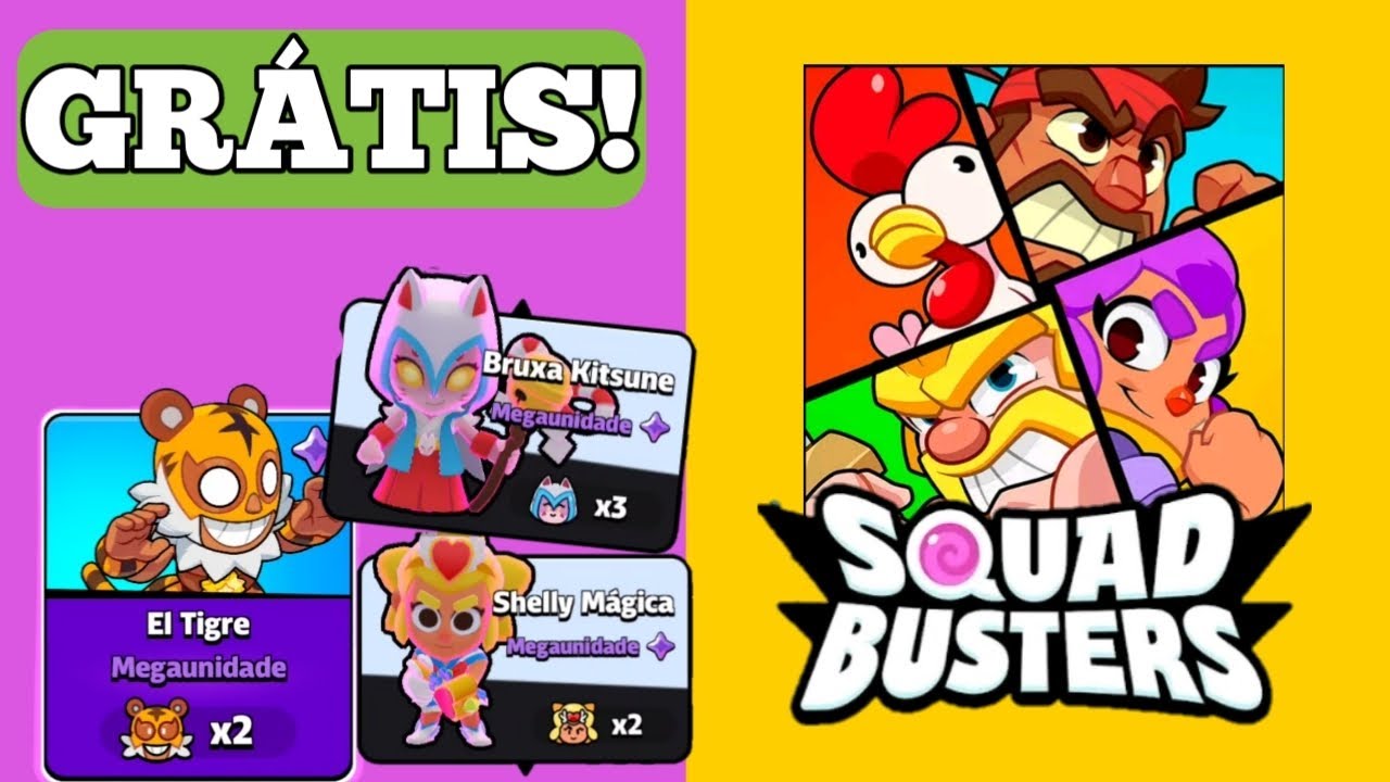 Como Ganhar Mega Unidades de Graça no Squad Busters - YouTube