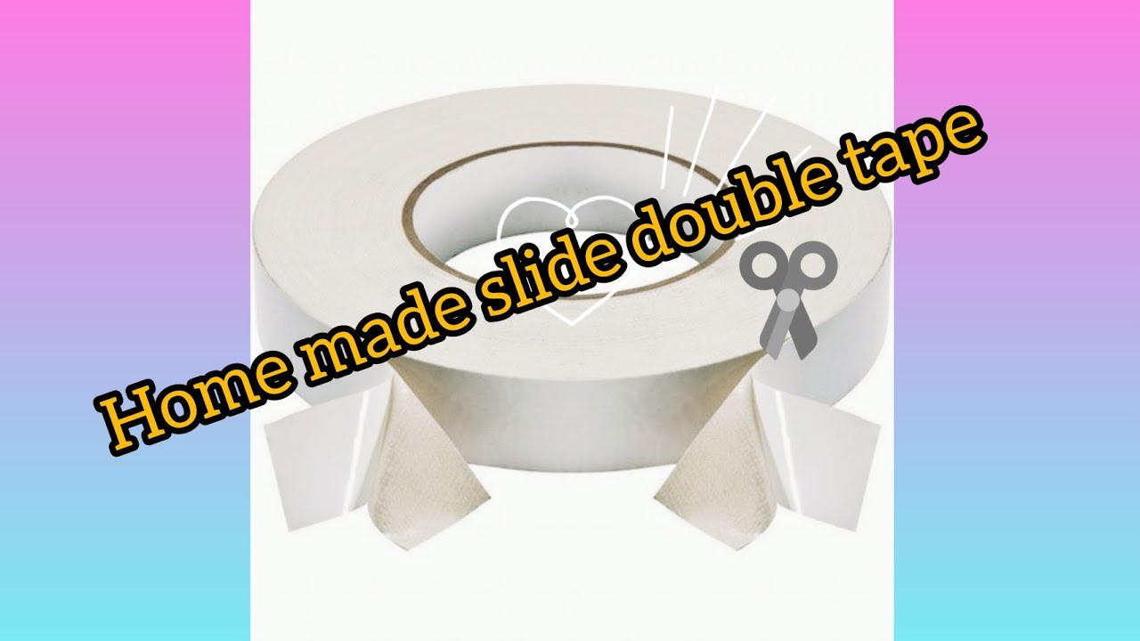Home made slide double tape - YouTube