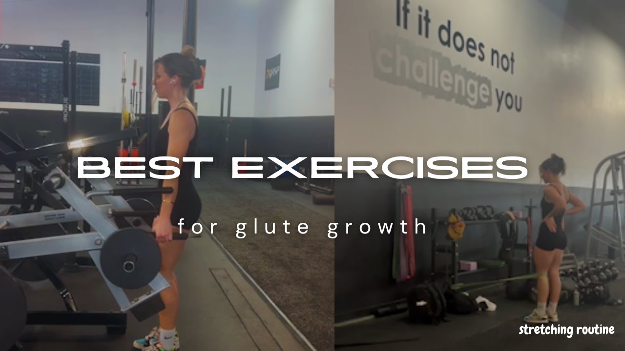 BEST EXERCISES FOR GLUTE GROWTH | beginner-friendly glute day | eating ...