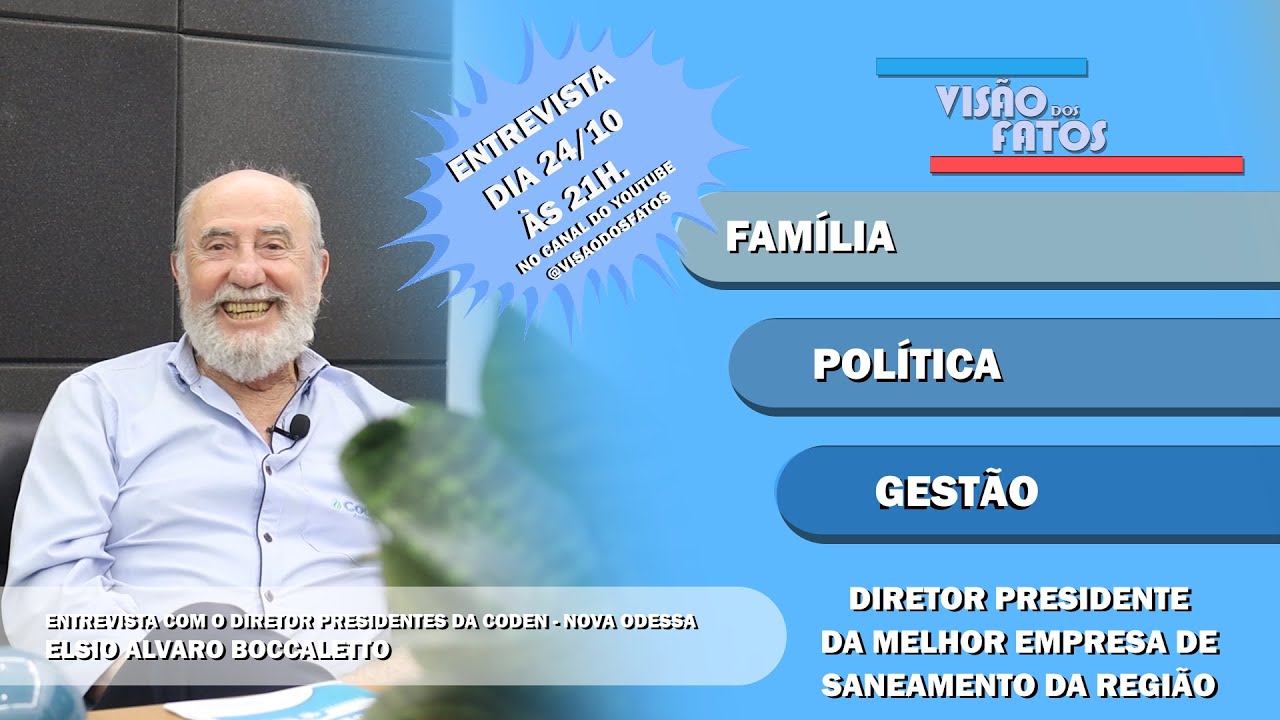 Entrevista Visão dos Fatos - Diretor Presidente da CODEN Elsio Alvaro ...