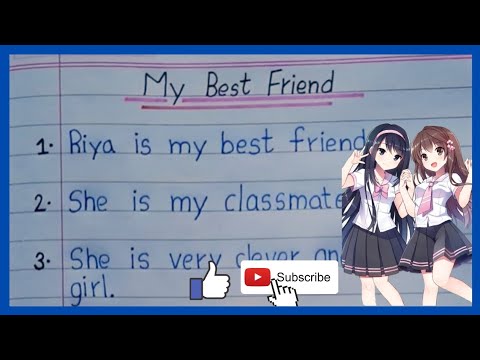 My best Friend Essay in English 10 Lines || 10 Lines Essay on My Best ...