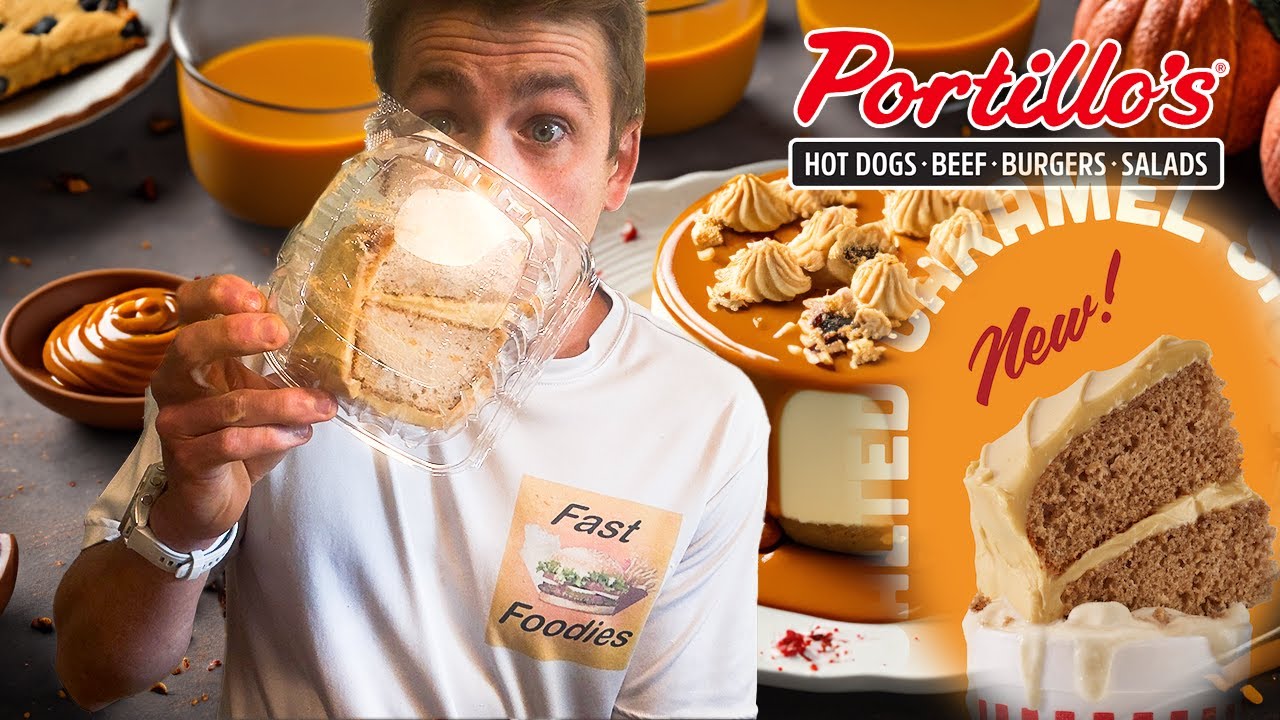 🍰 Salted Caramel Spice Cake Review from Portillo’s! 🎃🍂 Fall Flavor Must ...