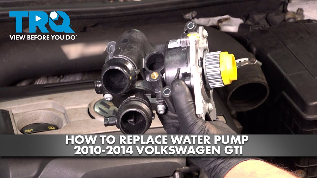 How to Replace Water Pump 2010-2014 Volkswagen GTI - YouTube