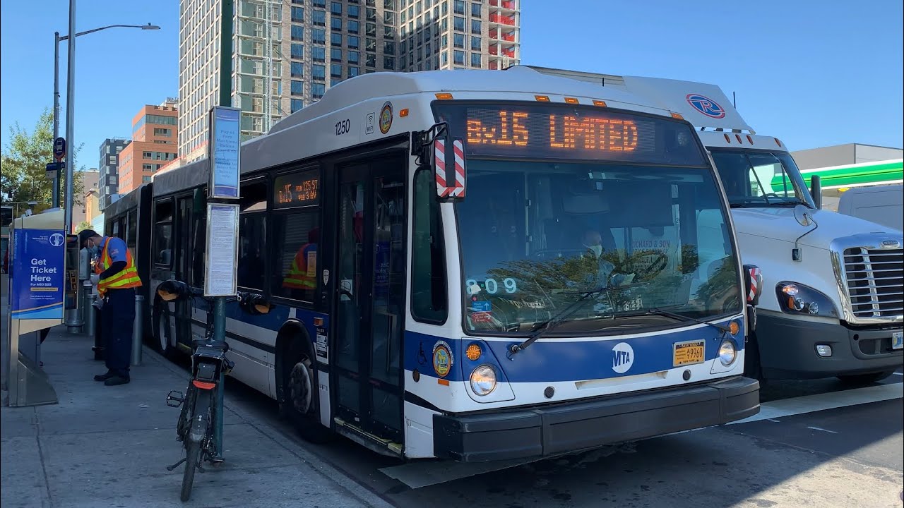 Fordham Plaza Bound 2010 Novabus LFSA 1250 Bx15 Limited Bus At 125th St ...