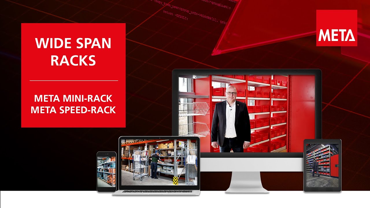 META MINI-RACK and META SPEED RACK wide span racking systems - YouTube