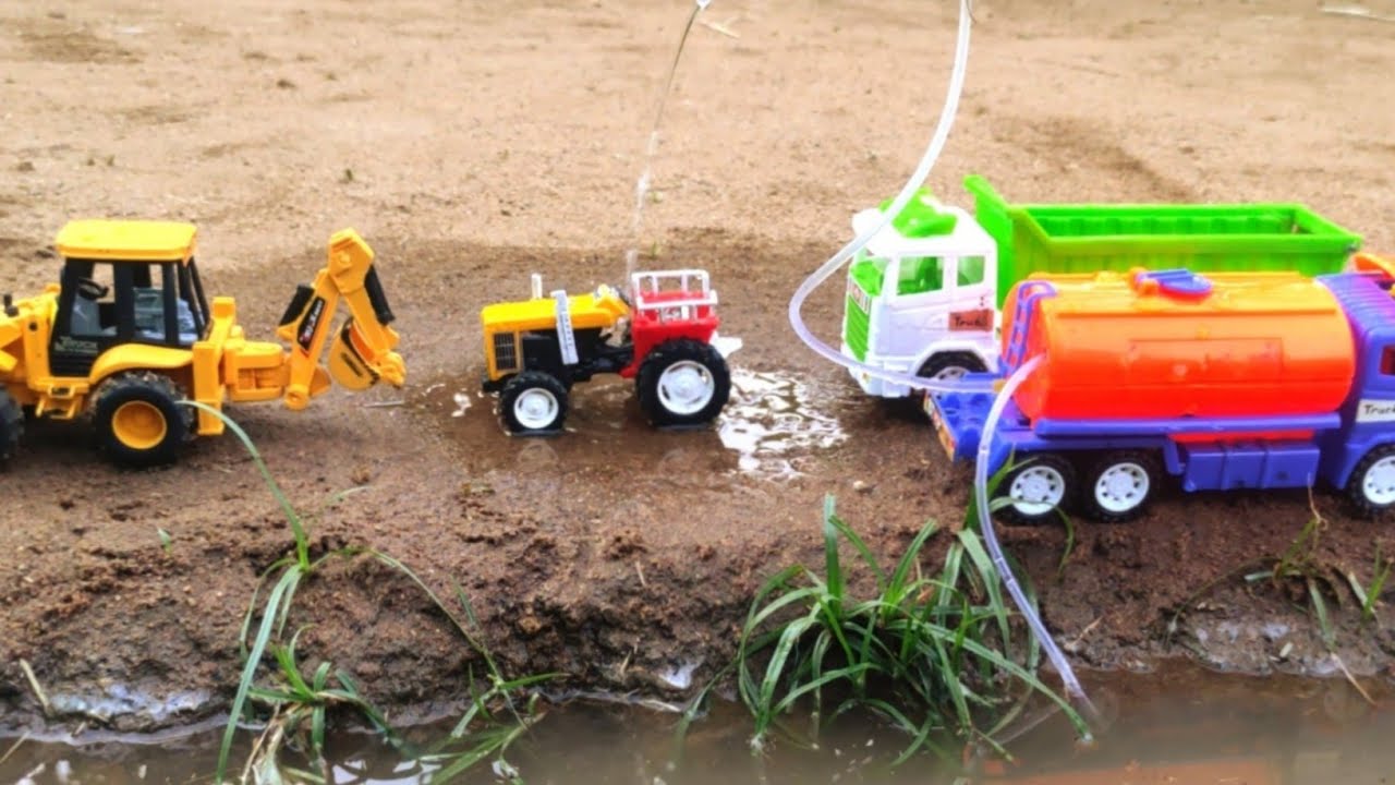 Swaraj Tractor/JCB / Tata Truck / Wash a water Tanker /@INDIANKIDSTV921 ...