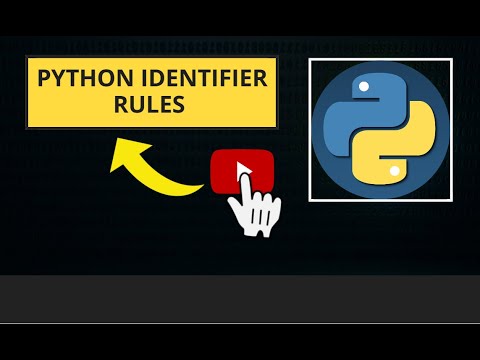 python -5 identifier - btech learns#python #programming #svec #cse #btechlearns - YouTube