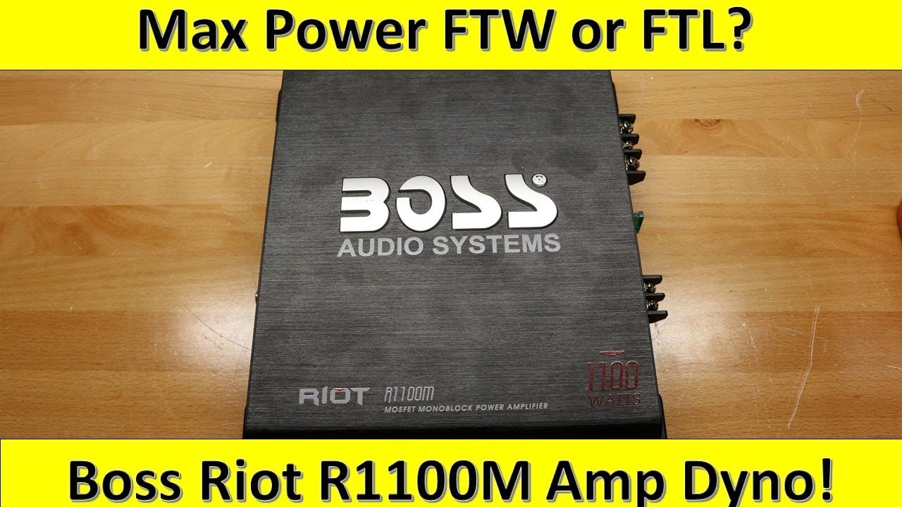 MAX POWER FTW or FTL! Boss Riot R1100M Unboxed and on the Amp Dyno ...