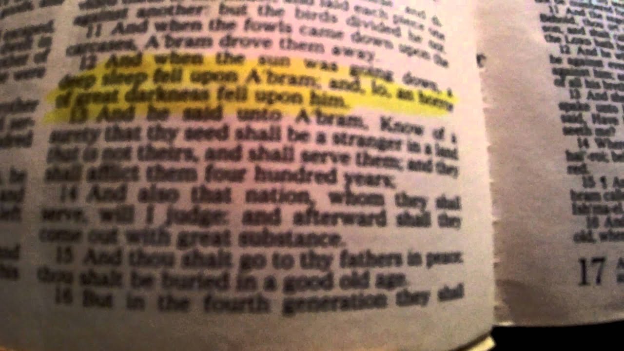 What the writing style in Genesis 15 tells us (the 400 years) - YouTube
