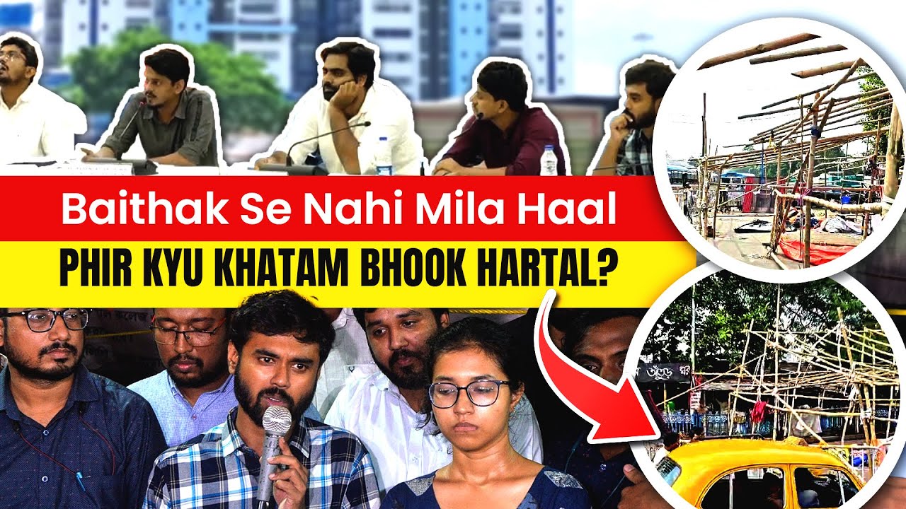 Khola ja raha hain dharna manch. Lagatar 17 din ke bad samapt huye ...