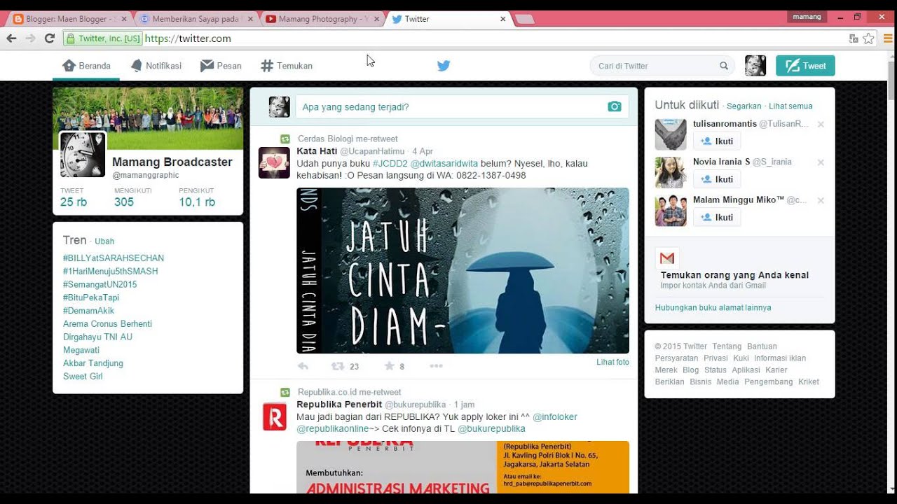 Cara Bisnis Online dengan Twitter -Twitter twiter - YouTube