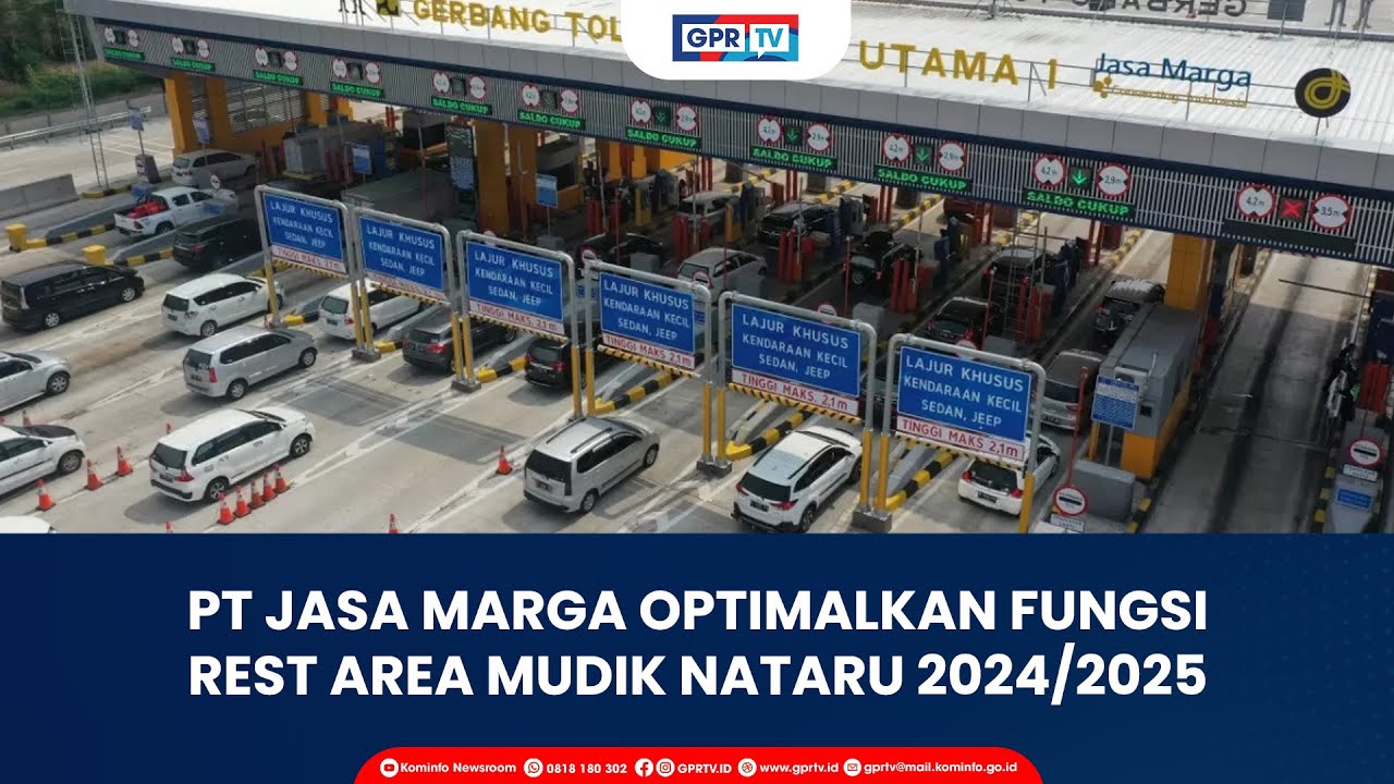 PT Jasa Marga Optimalkan Fungsi Rest Area Mudik Nataru 2024/2025 - YouTube