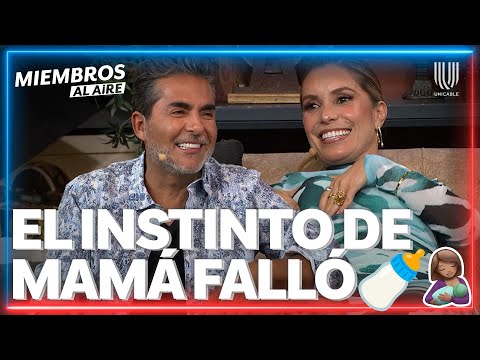 Andrea Escalona reveló cómo se le salió la leche materna frente a Christian Nodal | Miembros al Aire