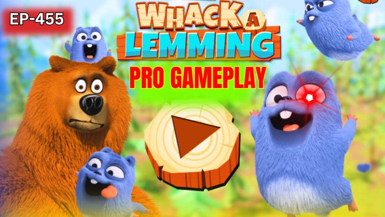 Whack a Lemmings Full Episode Gameplay Grizzy and the Lemmings Bear ...