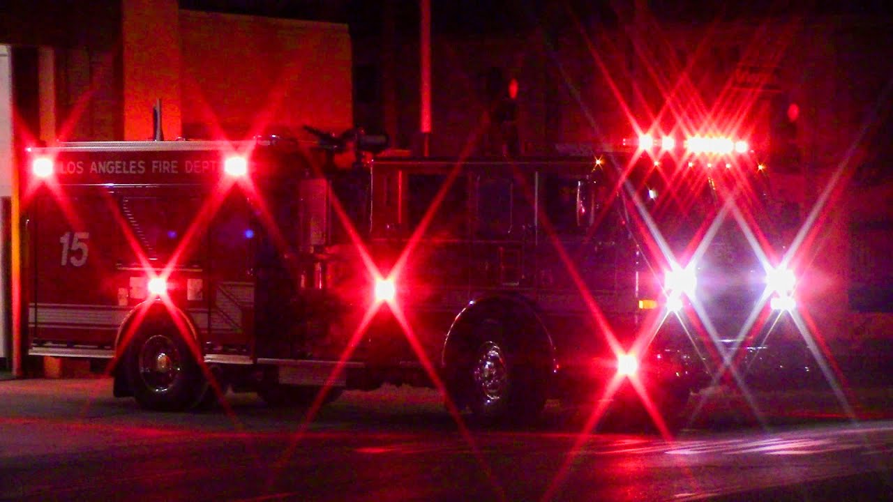 LAFD Engine 15 Responding from Station 58 - YouTube
