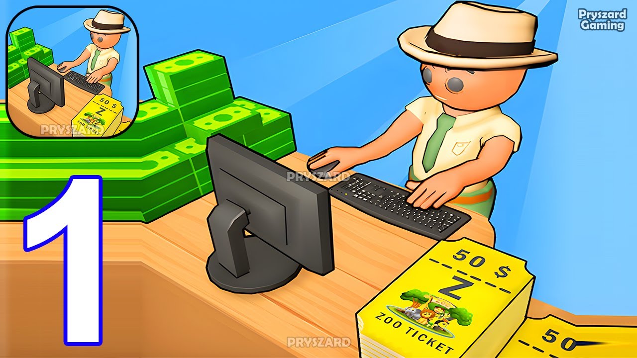 Idle Zoo Manager Simulator - Gameplay Walkthrough Part 1 Stickman Idle ...