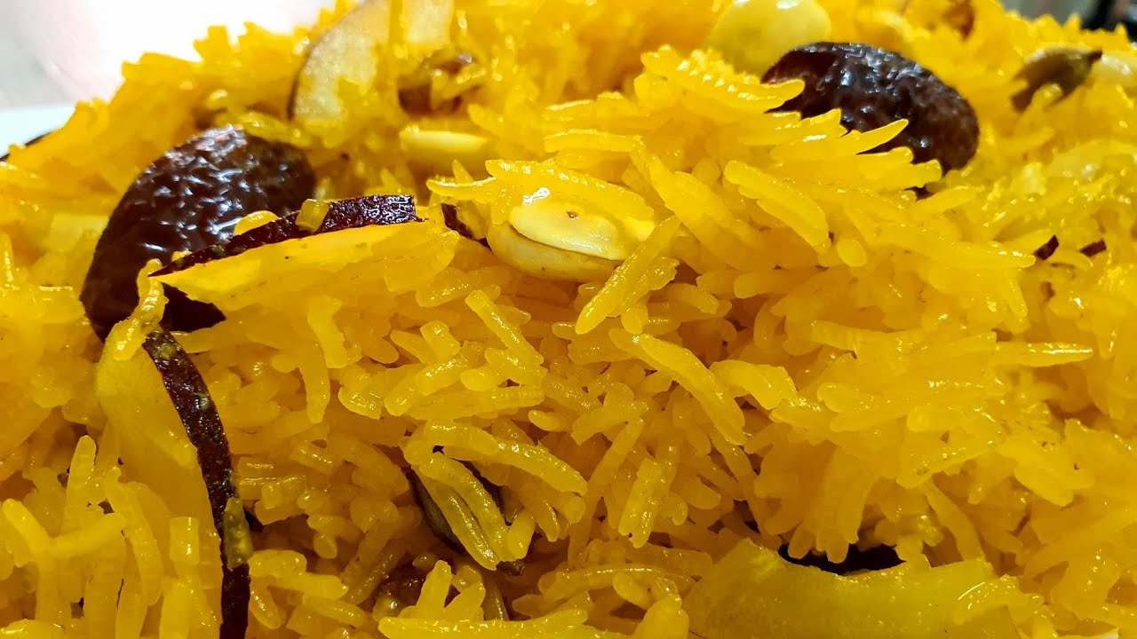 Zarda Rice Recipe | Shadiyon Wala Degi Zarda | Zafrani Zarda (Sweet ...