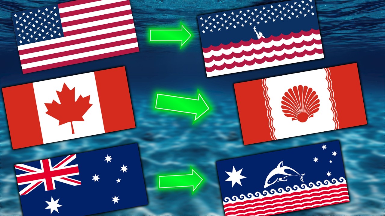 Flags, but countries are flooded | Fun with Flags - YouTube
