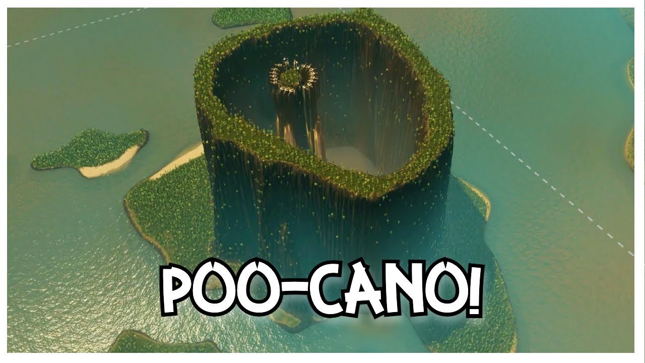 Archipelago City In Cities Skylines- Pt. 5- Poo-cano! - YouTube