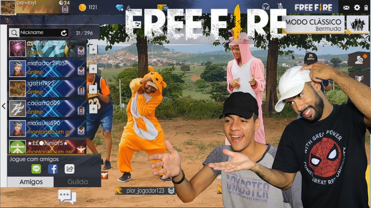 PRIMEIRO FREE FIRE NA VIDA REAL ( REAGIMOS AO PRIMEIRO VIDEO DE FREE ...