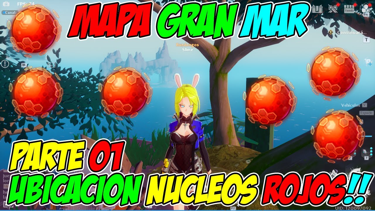 UBICACION 🔥 NUCLEOS ROJOS DEL MAPA GRAN MAR 🔥PARTE 1 TOWER OF FANTASY ...