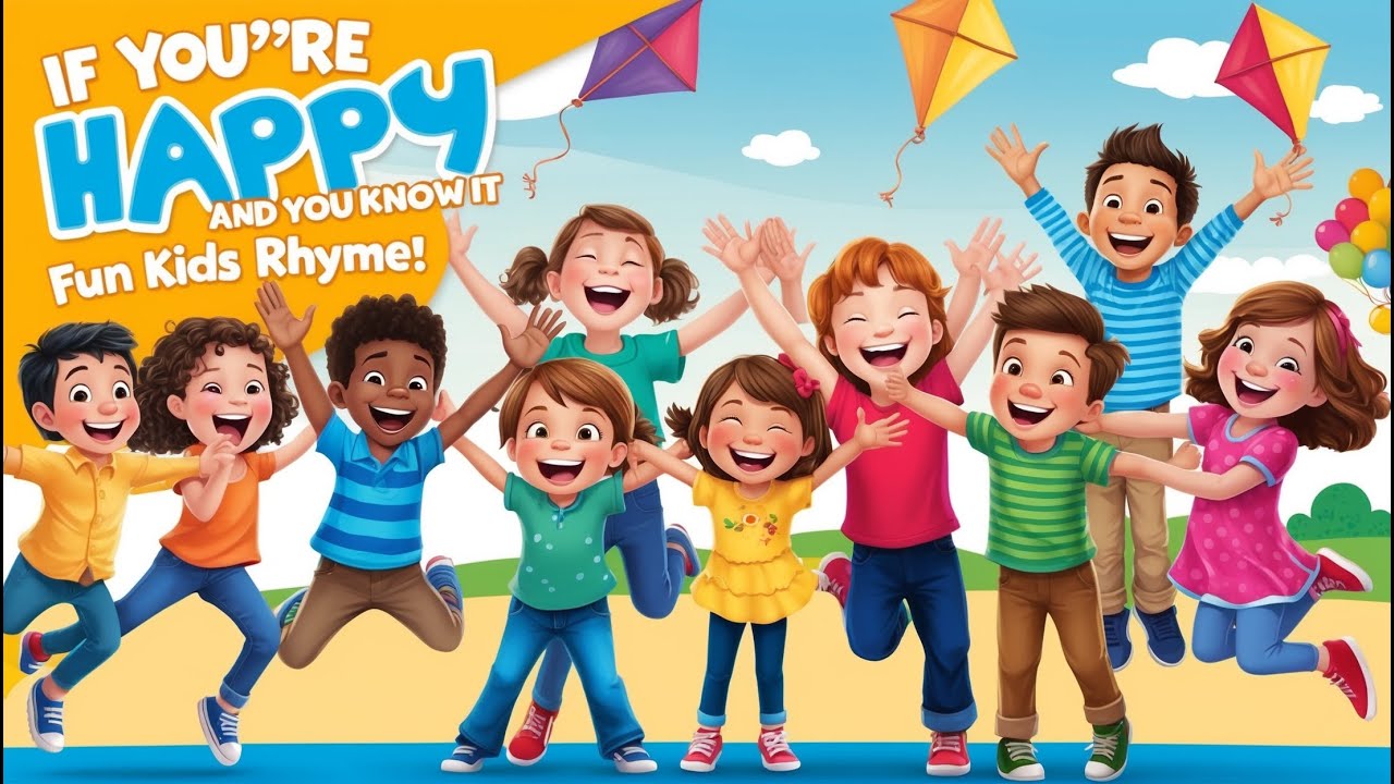 If You're Happy and You Know It - Fun Kids Rhyme | Animated Nursery ...