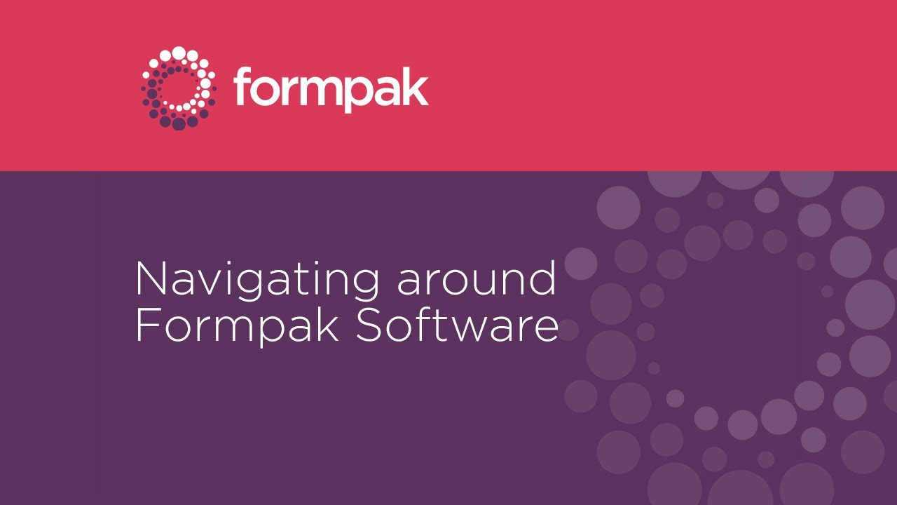 Logging into & Navigating Around Formpak - YouTube