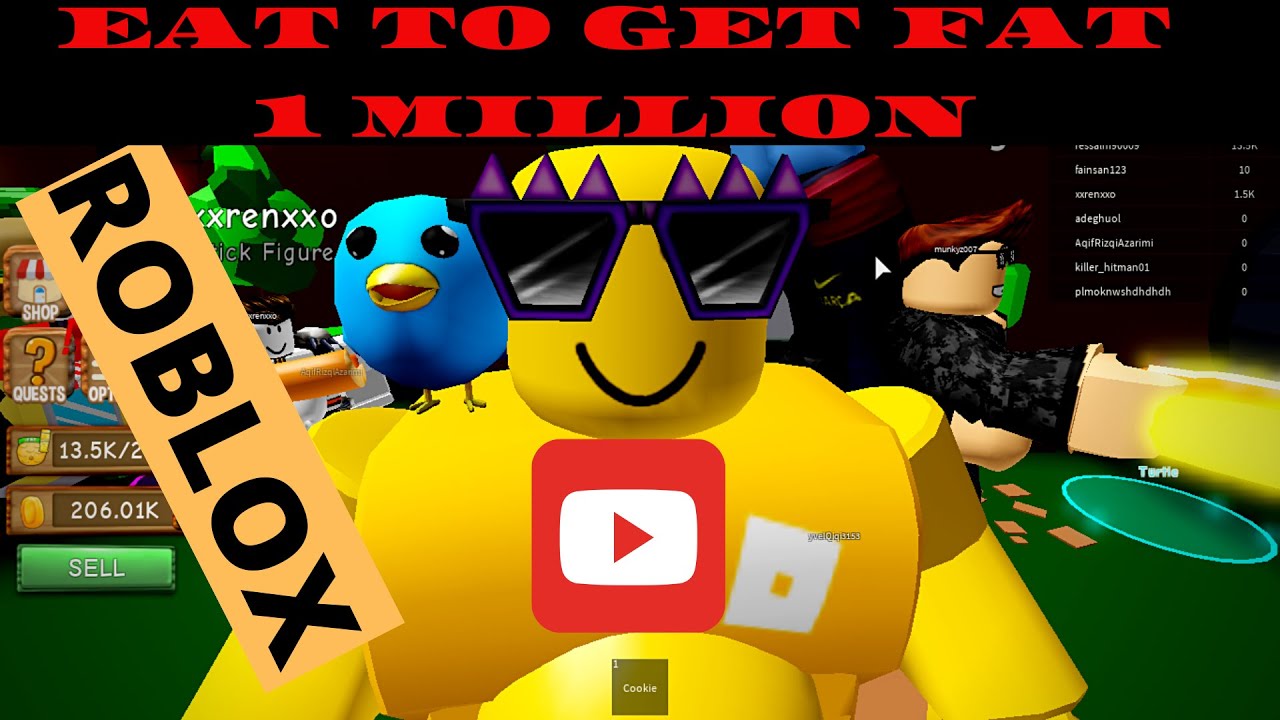 Eat Eat to GET 1 MILLION FAT MUNCHING MASTER ROBLOX - YouTube